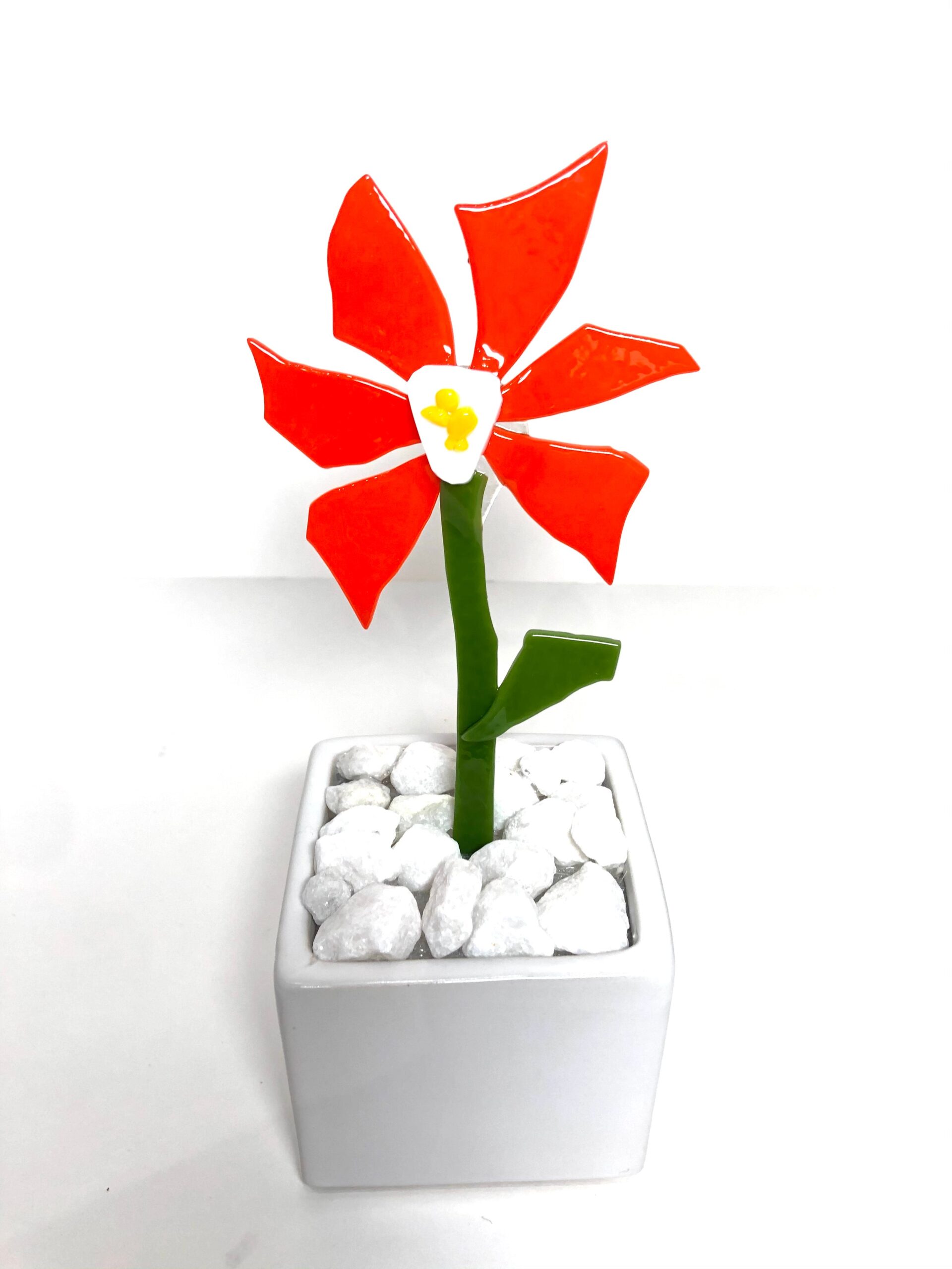 Orange Spring Flower – Anna Lou Glass